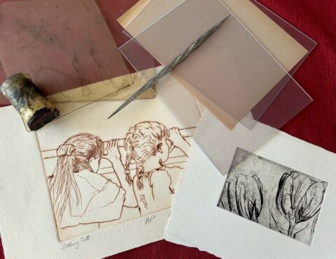 This class is full-Dry Point Etching - Sweet Art Emporium